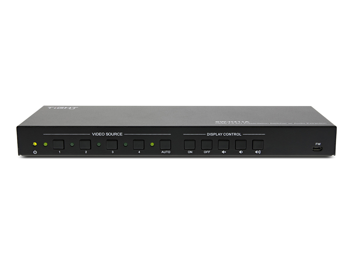 TiGHT AV. 4X1 HDMI PRESENTATION SWITCHER TiGHT AV. 4X1 HDMI PRESENTATION SWITCHER
