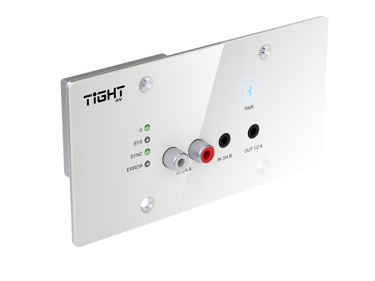 Tight Av Bluetooth Dante Wall Interface White